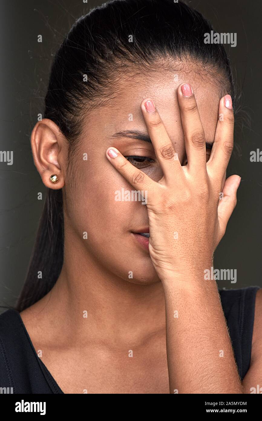 Beautiful Girl And Depression Stock Photo - Alamy