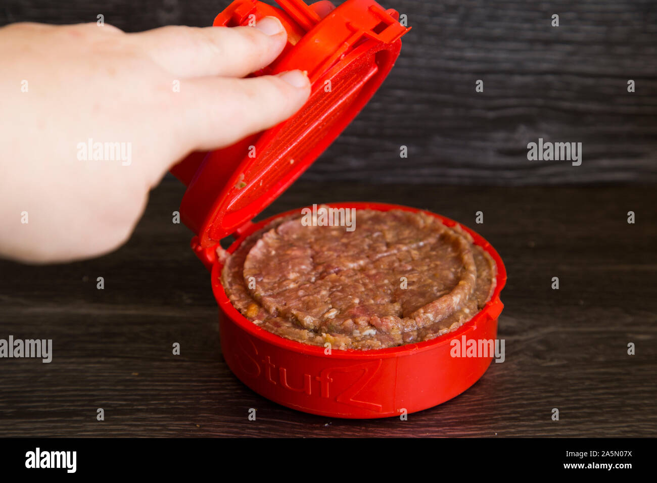 Stuffed burger press hi-res stock photography and images - Alamy