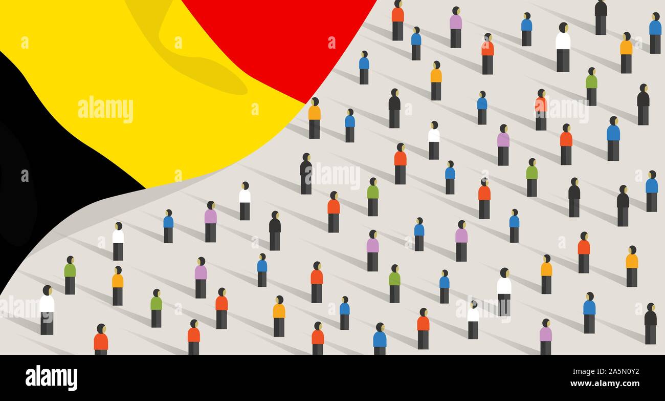 Belgian independence anniversary celebration and unity. People Belgium ...