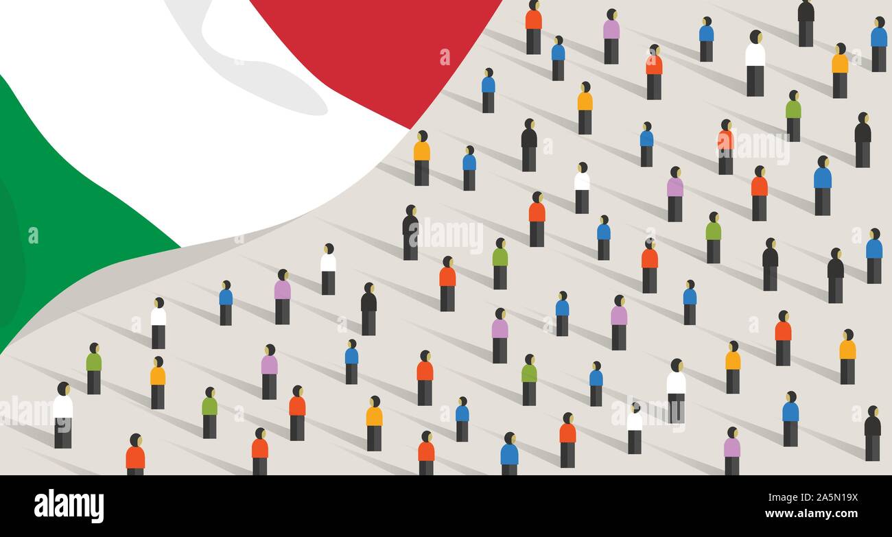 Italian independence anniversary celebration and unity. People of Italy ...