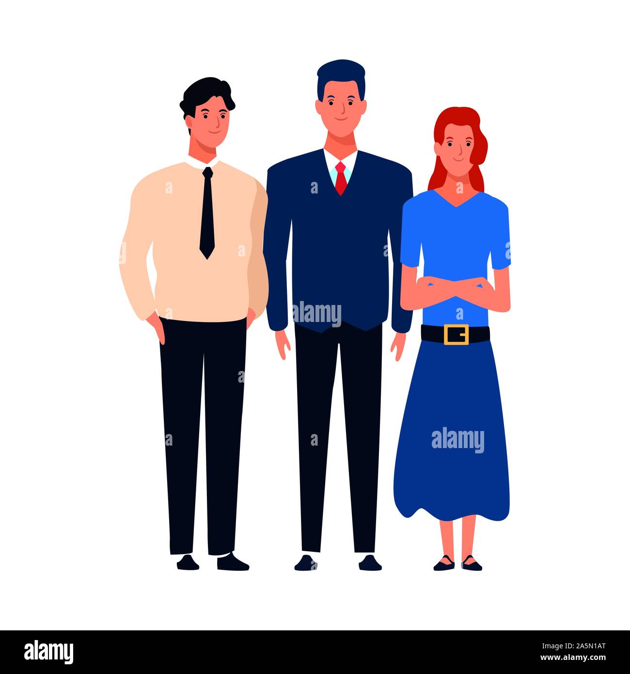 cartoon friends standing icon, colorful design Stock Vector Image & Art ...