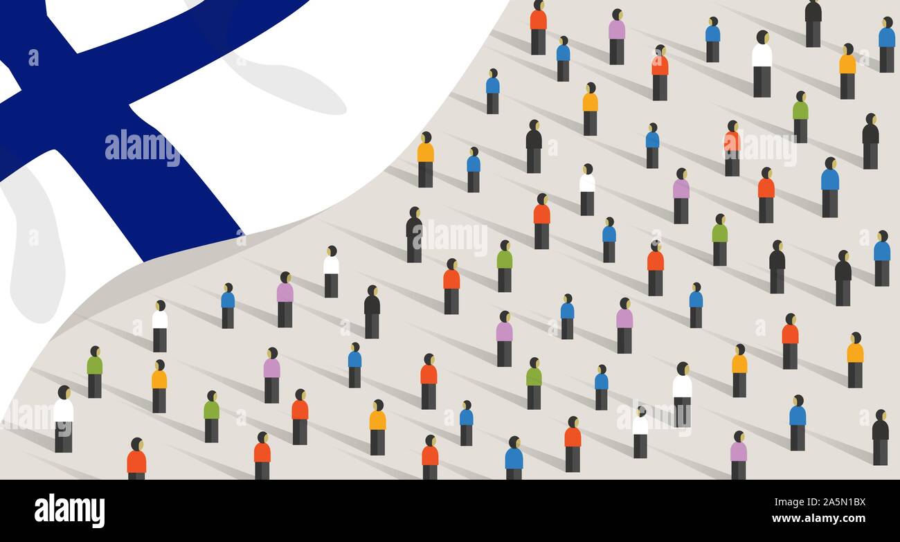 Finns independence anniversary celebration and unity. People of Finland ...