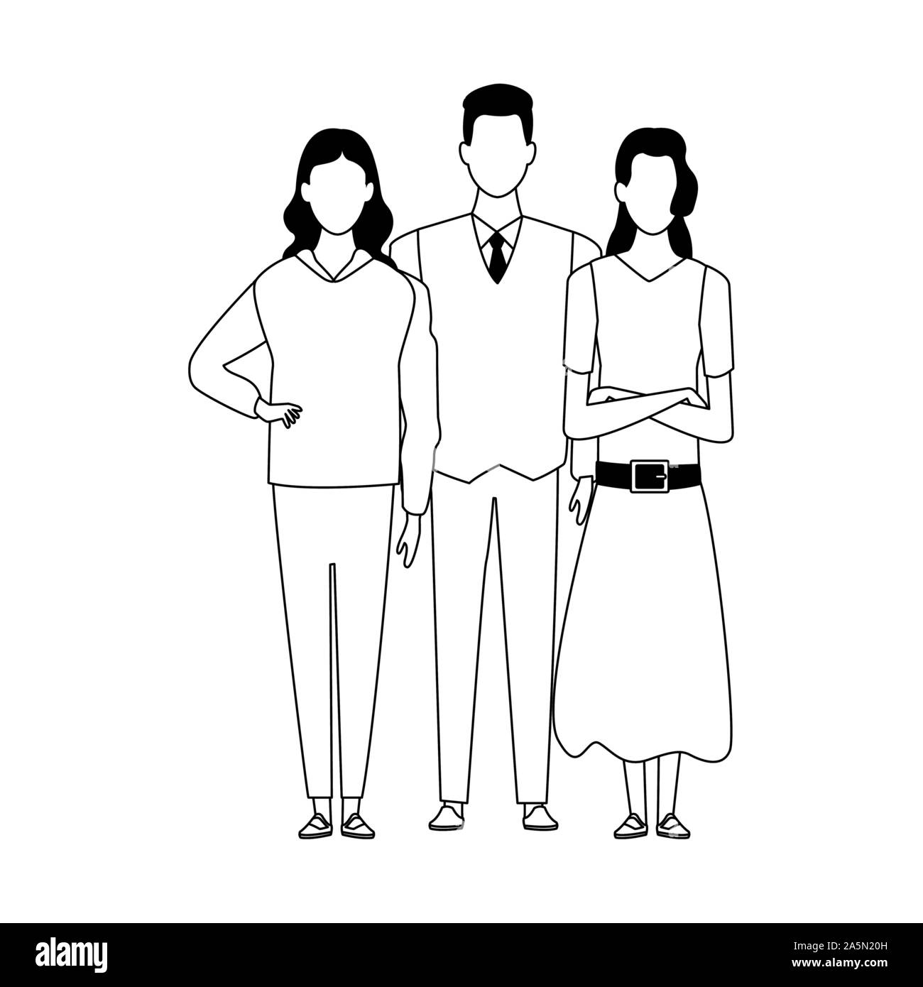 Two young women conversation Stock Vector Images - Alamy