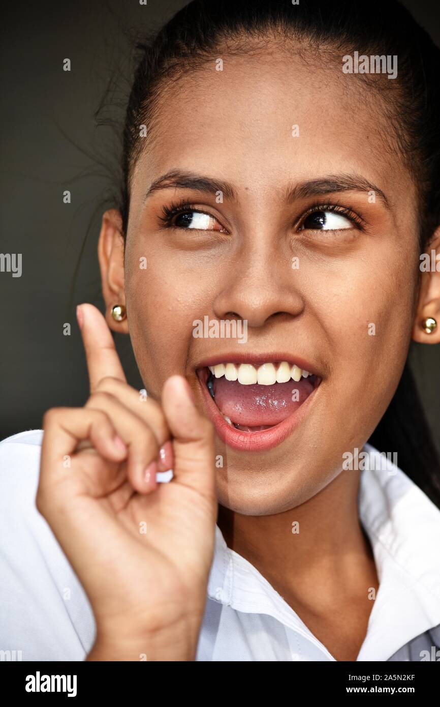 Creative Young Girl Stock Photo - Alamy