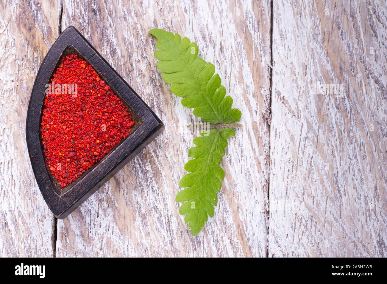 Seeds of achiote, originating from central america and parts of south ...