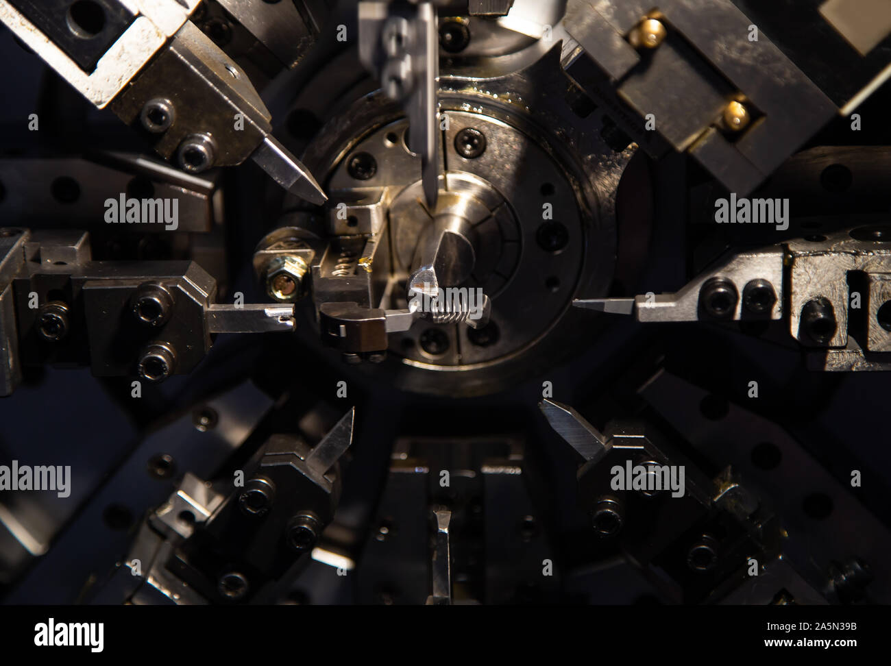 Coil spring manufacturing hi-res stock photography and images - Alamy