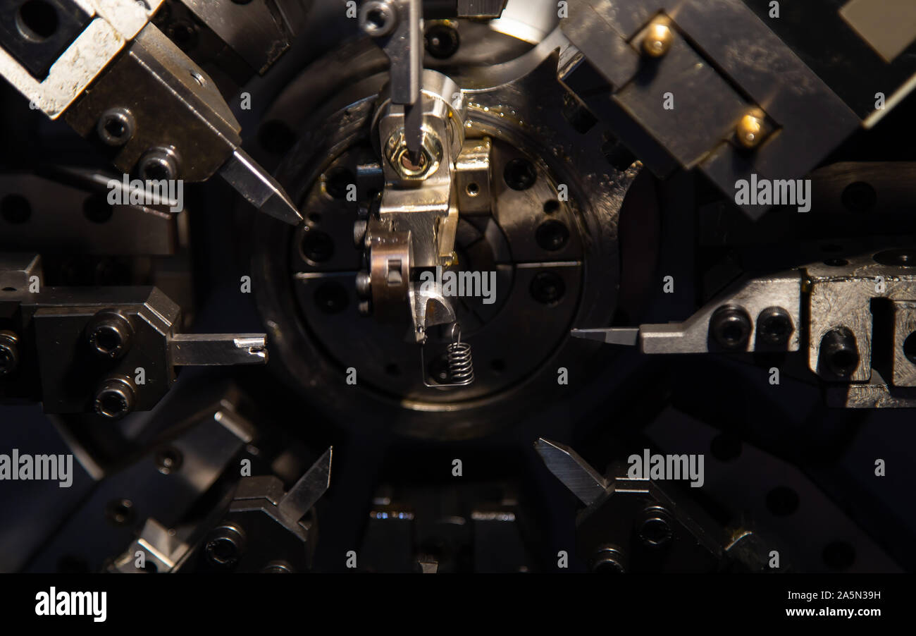 Coil spring manufacturing hi-res stock photography and images - Alamy