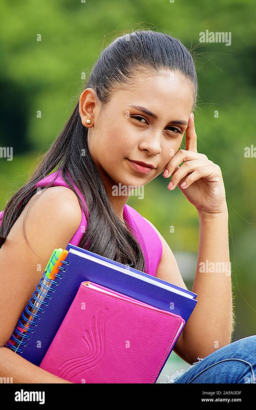 Minority Female Student Decision Making Stock Photo - Alamy