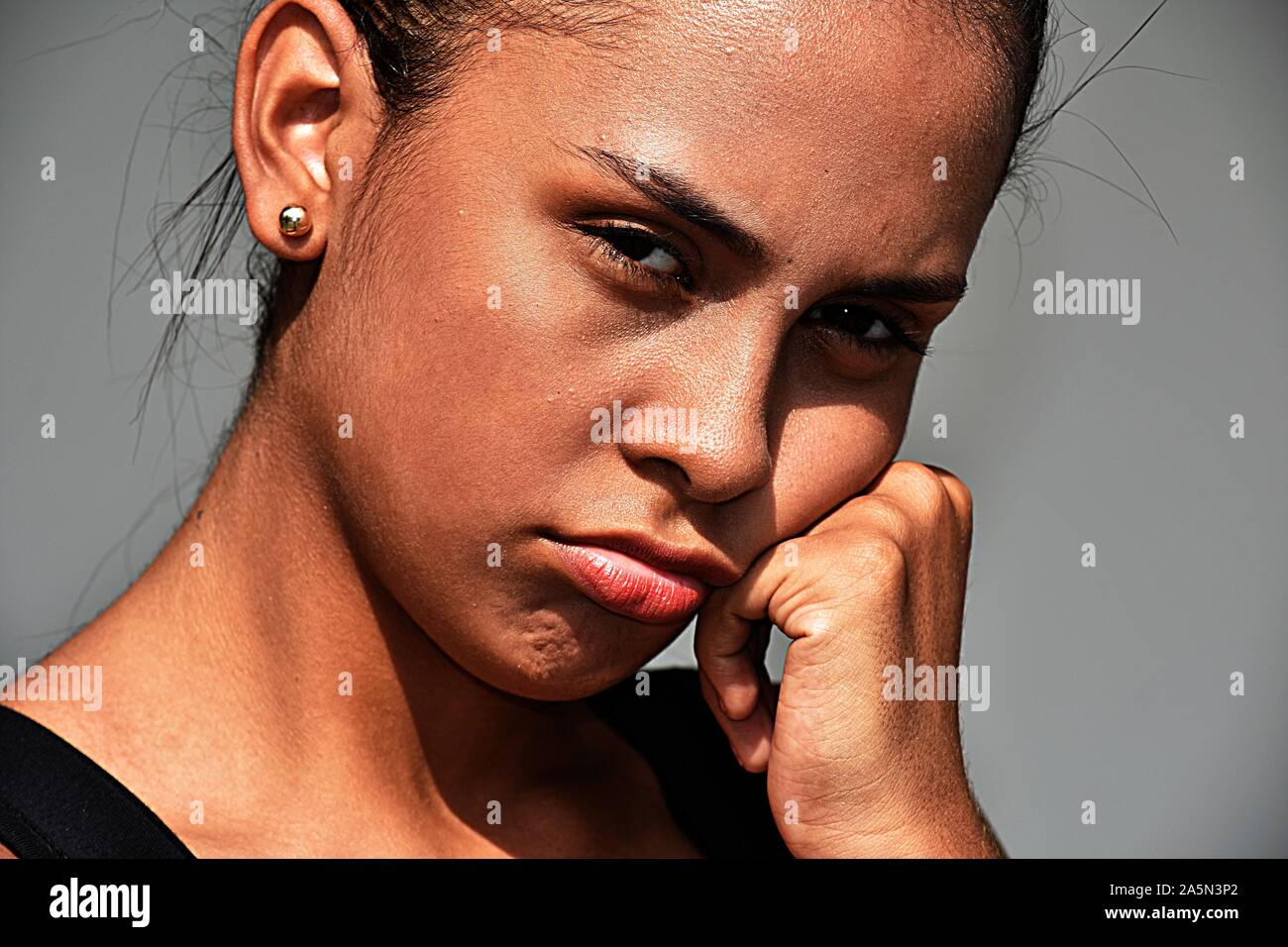 Female And Depression Stock Photo - Alamy