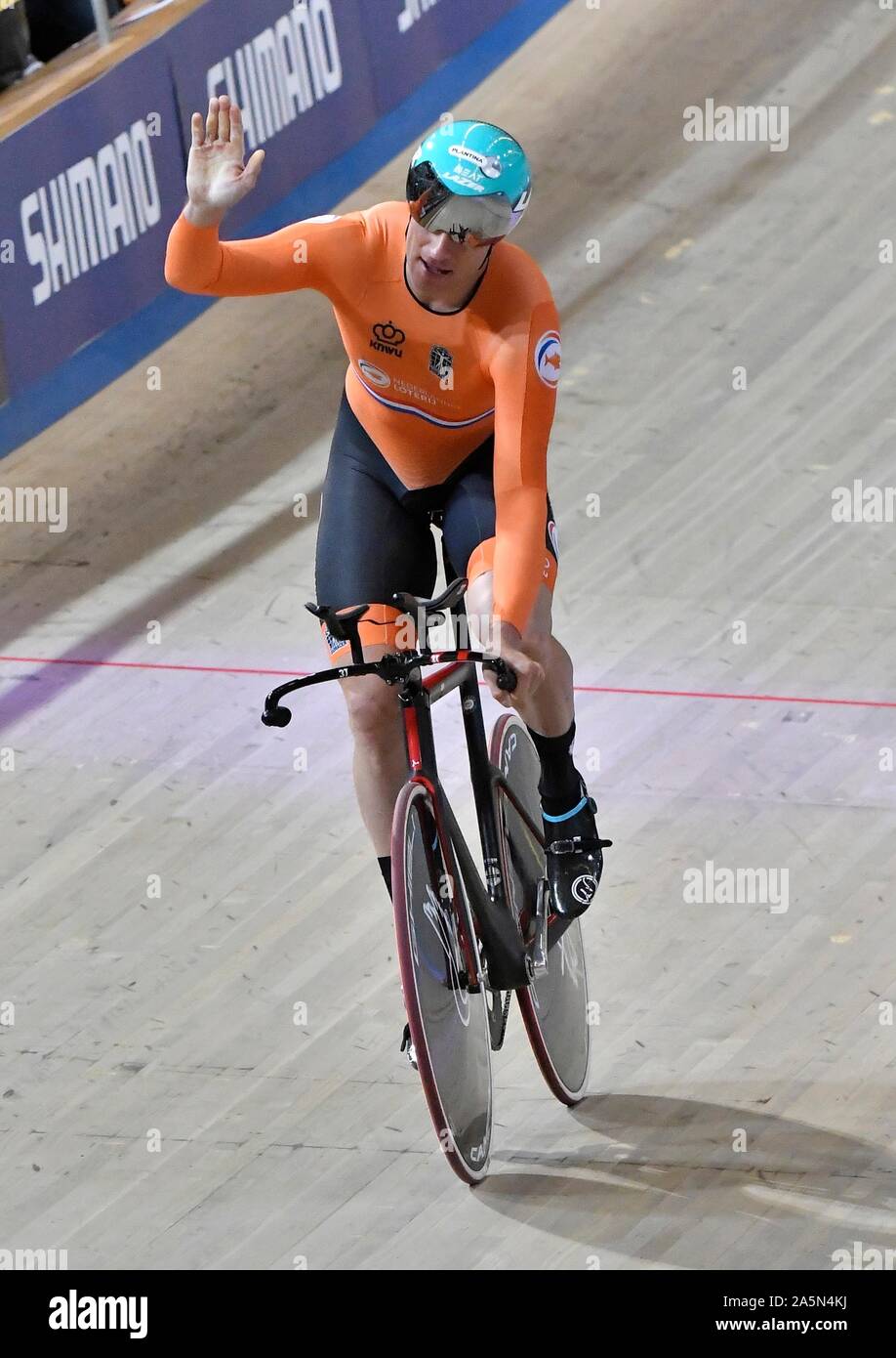 Theo Bos (NED) silver on the Men s 1km Time Trail, during the UEC Track ...