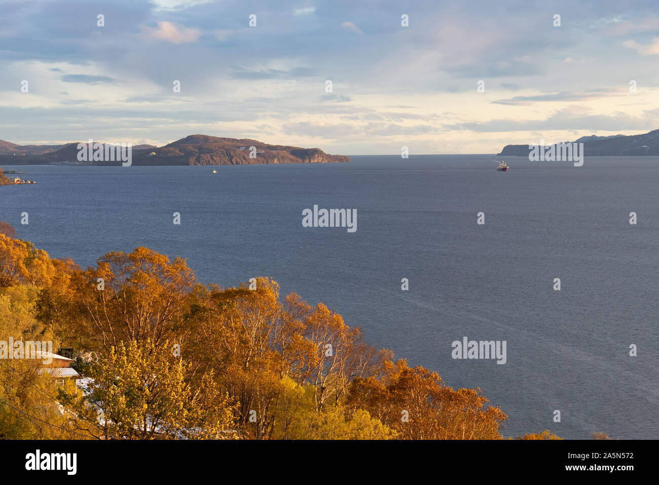 Petropavlovsk-Kamchatsky. View of Avacha Bay Stock Photo - Alamy