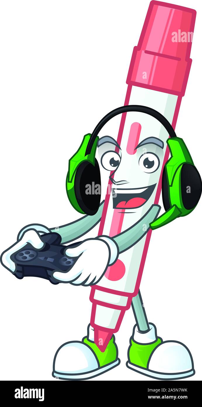 Gaming red white board marker in cartoon Stock Vector Image & Art - Alamy