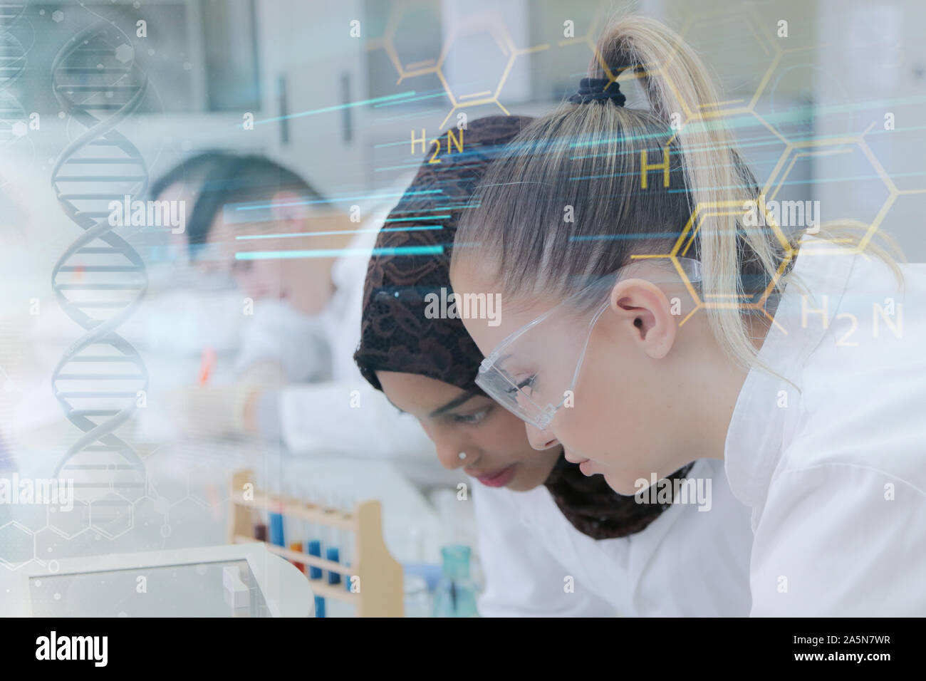 Female scientists doing chemical hi-res stock photography and images ...