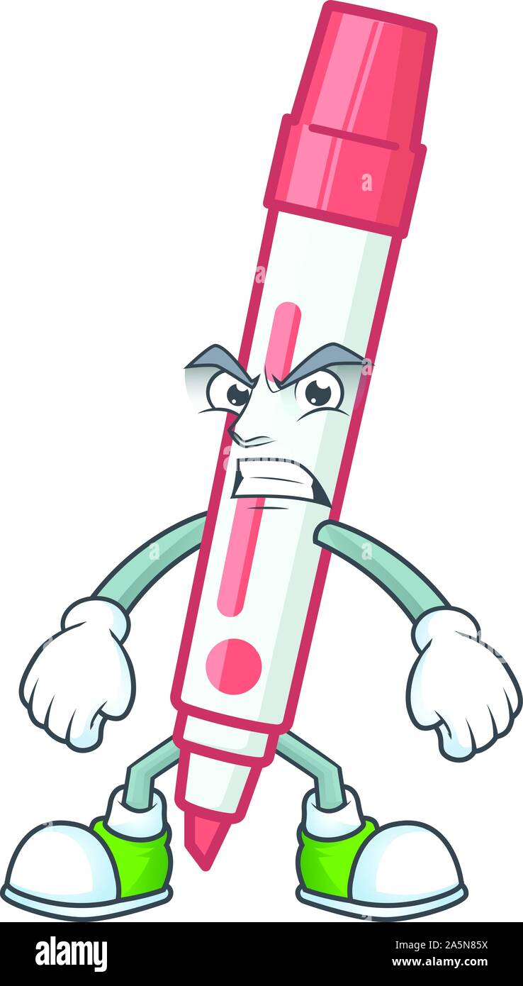 Scream icon red white board marker with mascot Stock Vector Image & Art ...