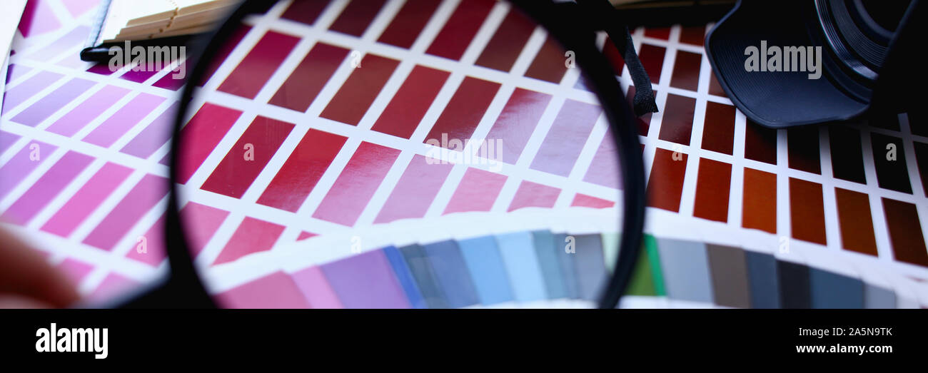 Color print of pantone statistics offset Stock Photo - Alamy