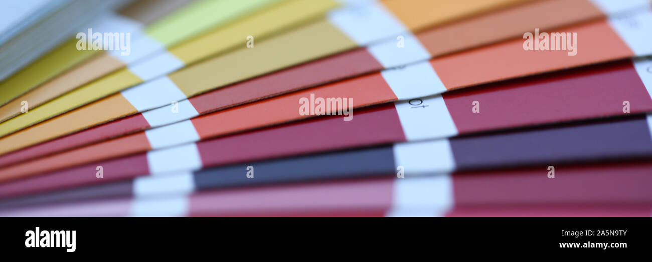 Color print of pantone statistics offset Stock Photo - Alamy