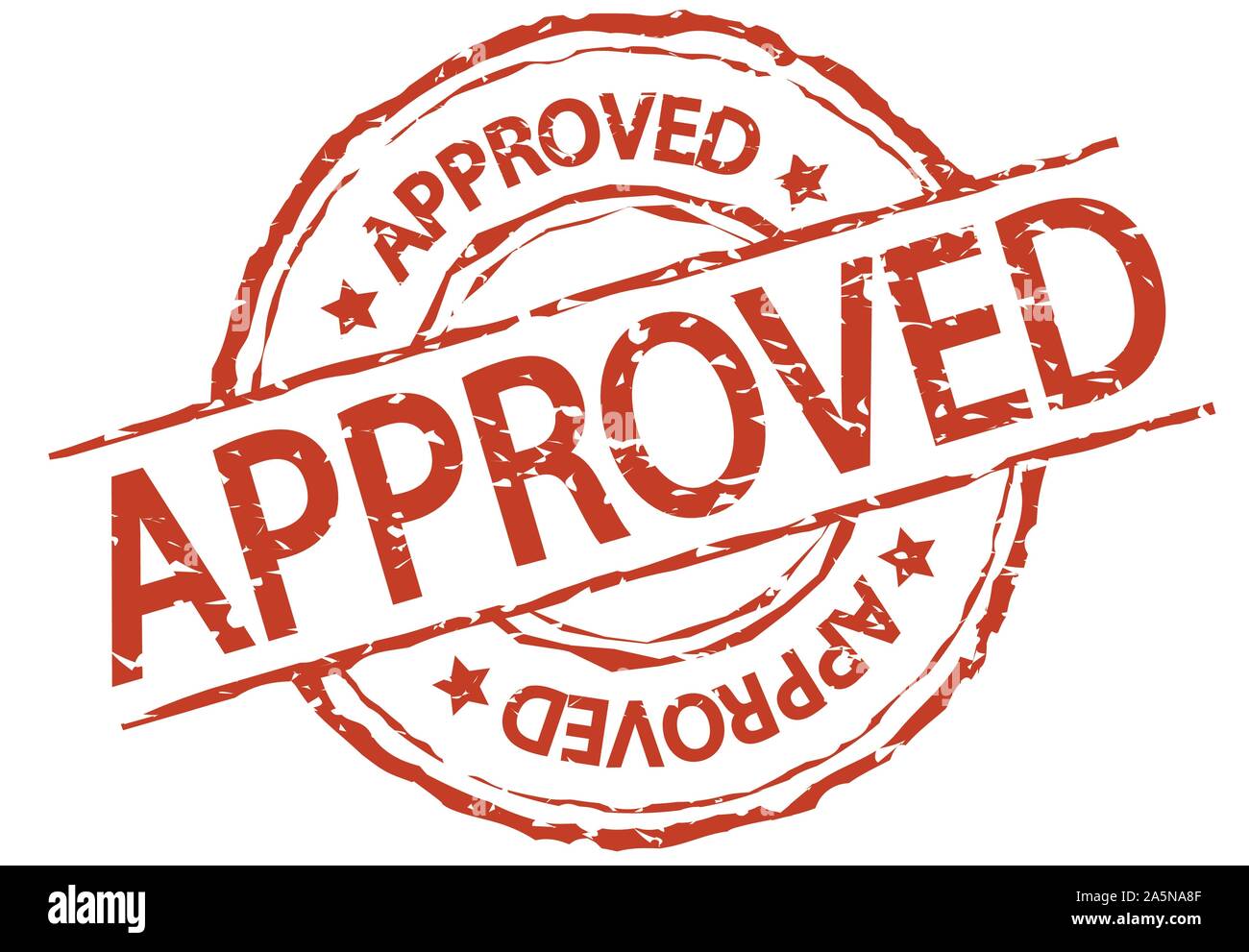approved stamp sign, red vintage vector style Stock Vector Image & Art ...