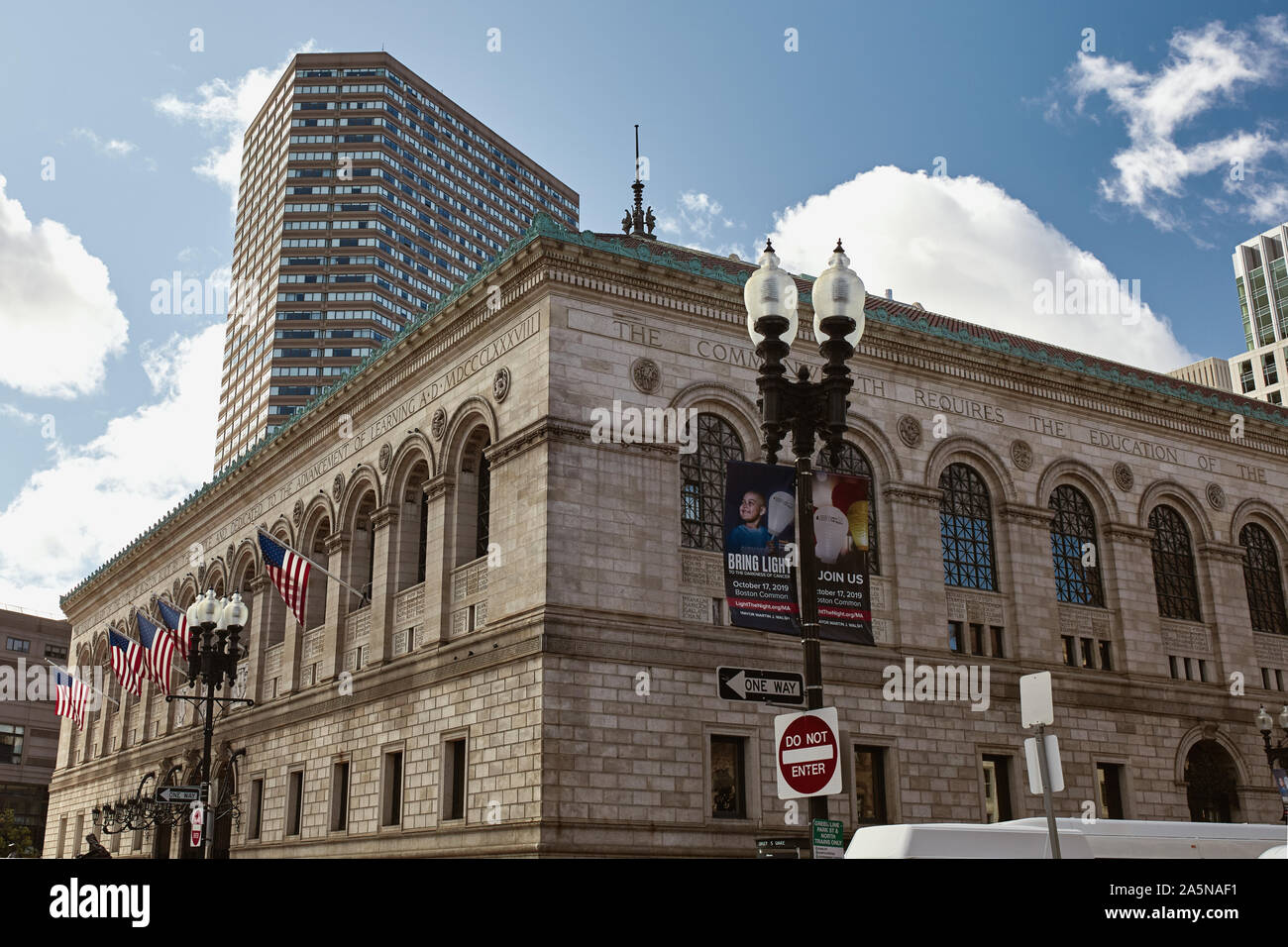 Boston public library facade hi-res stock photography and images - Alamy