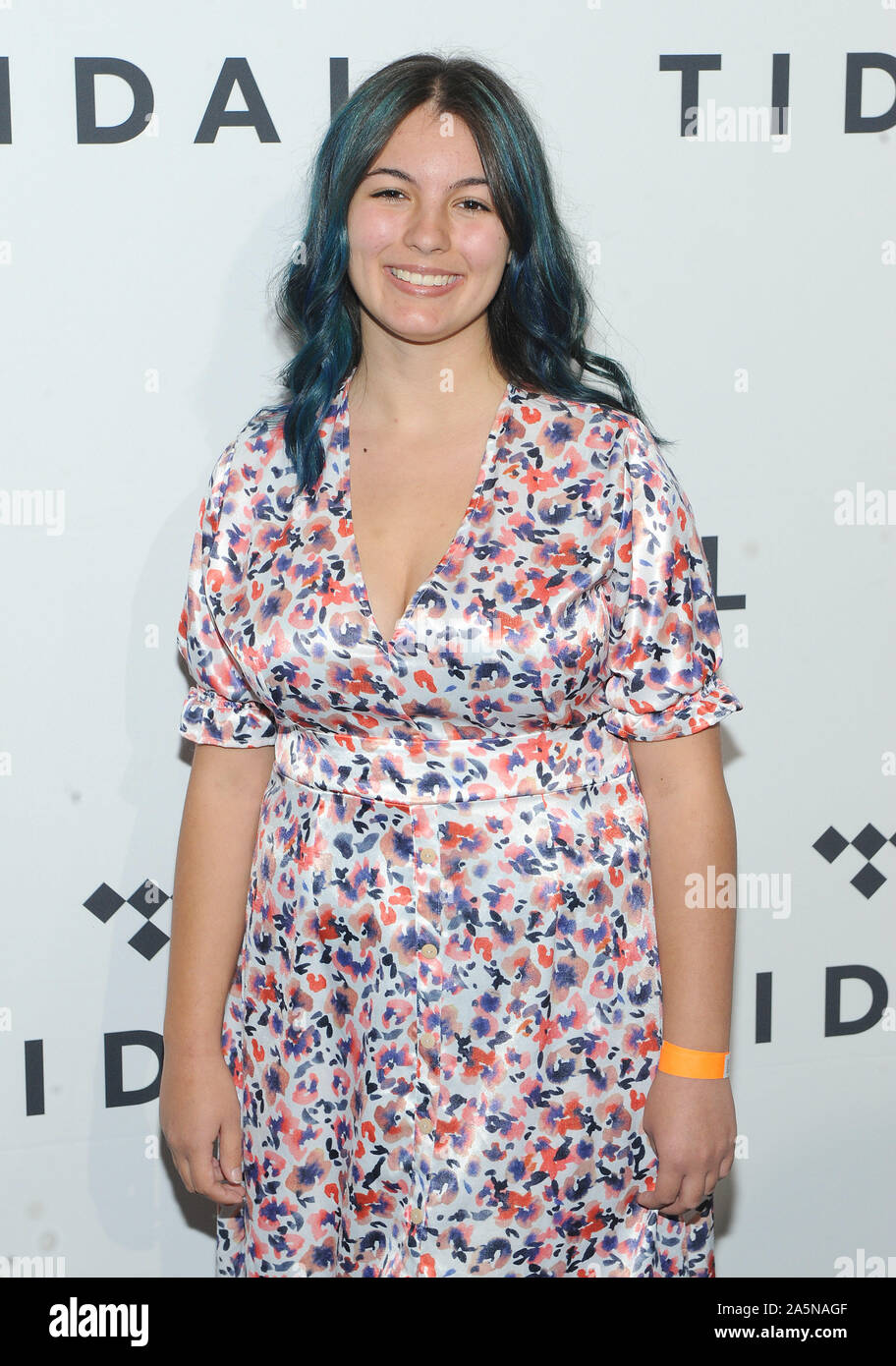 New York, New York, USA. 21st Oct, 2019. Emma Guzman attends the Tidal ...