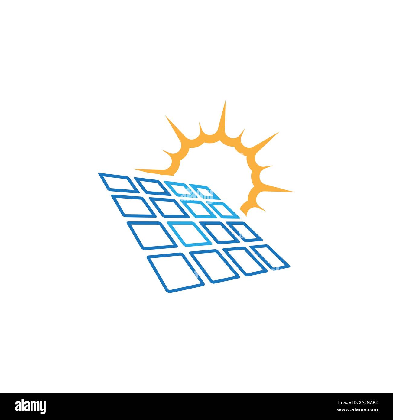 Solar panel business roof Stock Vector Images - Alamy