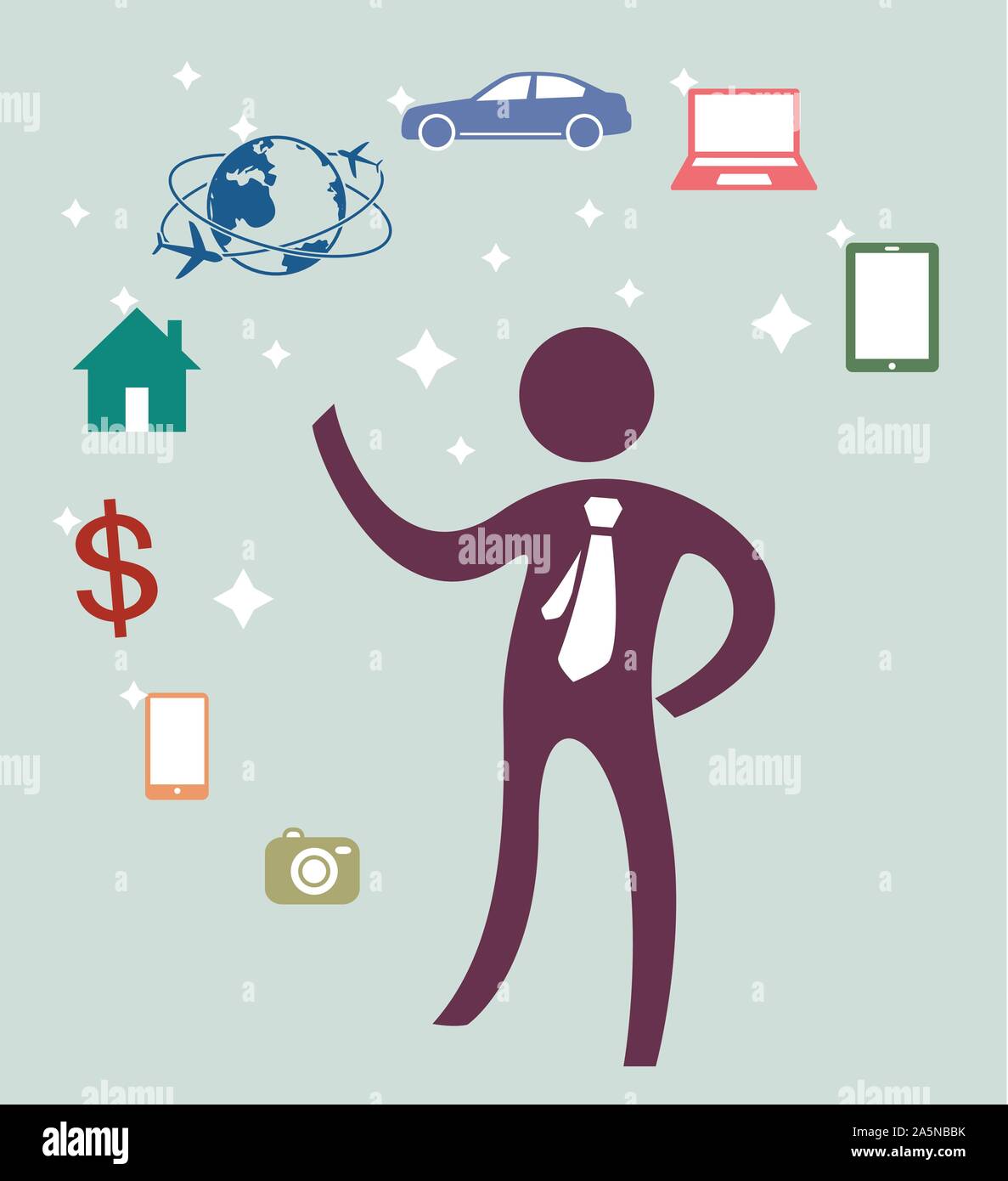 Buy house thinking Stock Vector Images - Alamy