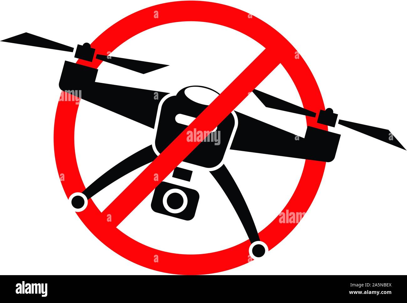 do not drone icon on white background Stock Vector Image & Art - Alamy