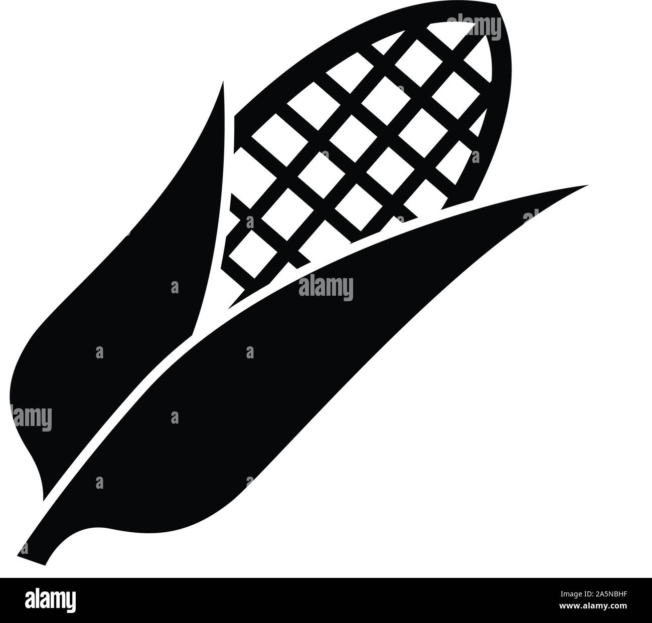 corn sign icon, black vector Stock Vector Image & Art - Alamy