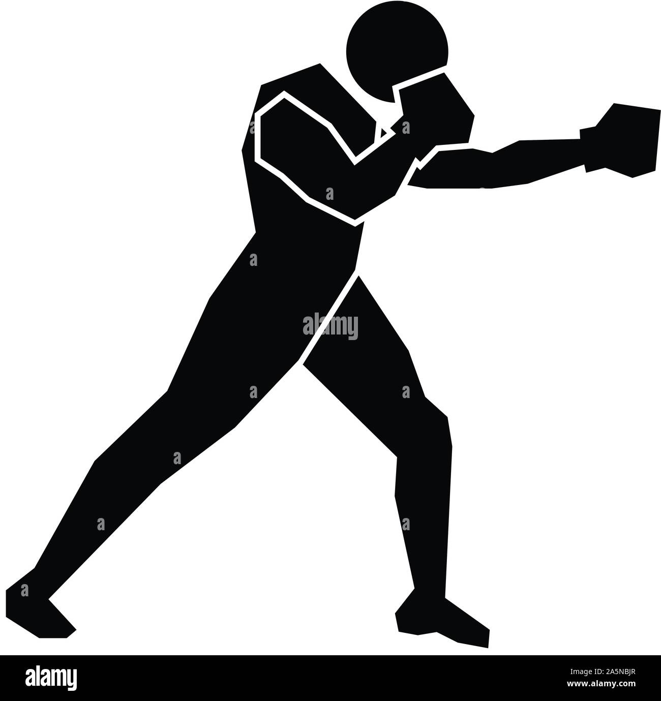 simple boxing sign icon, vector symbol sport Stock Vector Image & Art ...