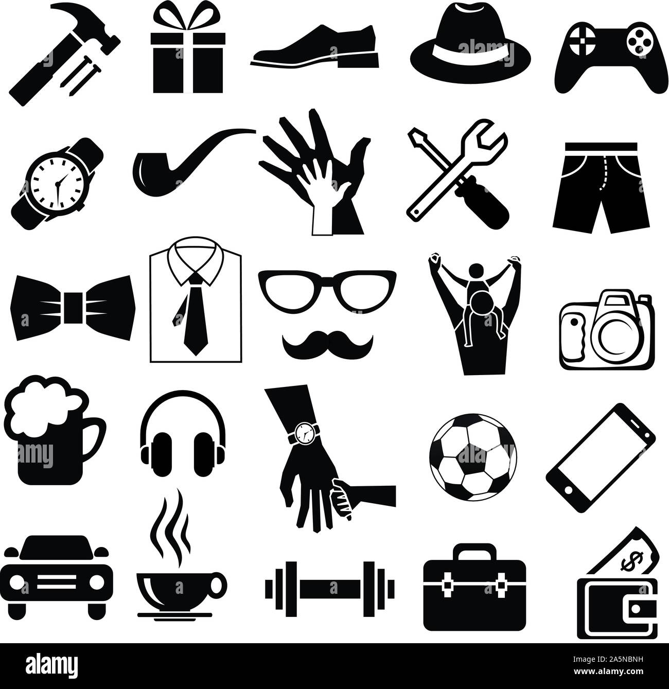 father day icon set for design Stock Vector Image & Art - Alamy