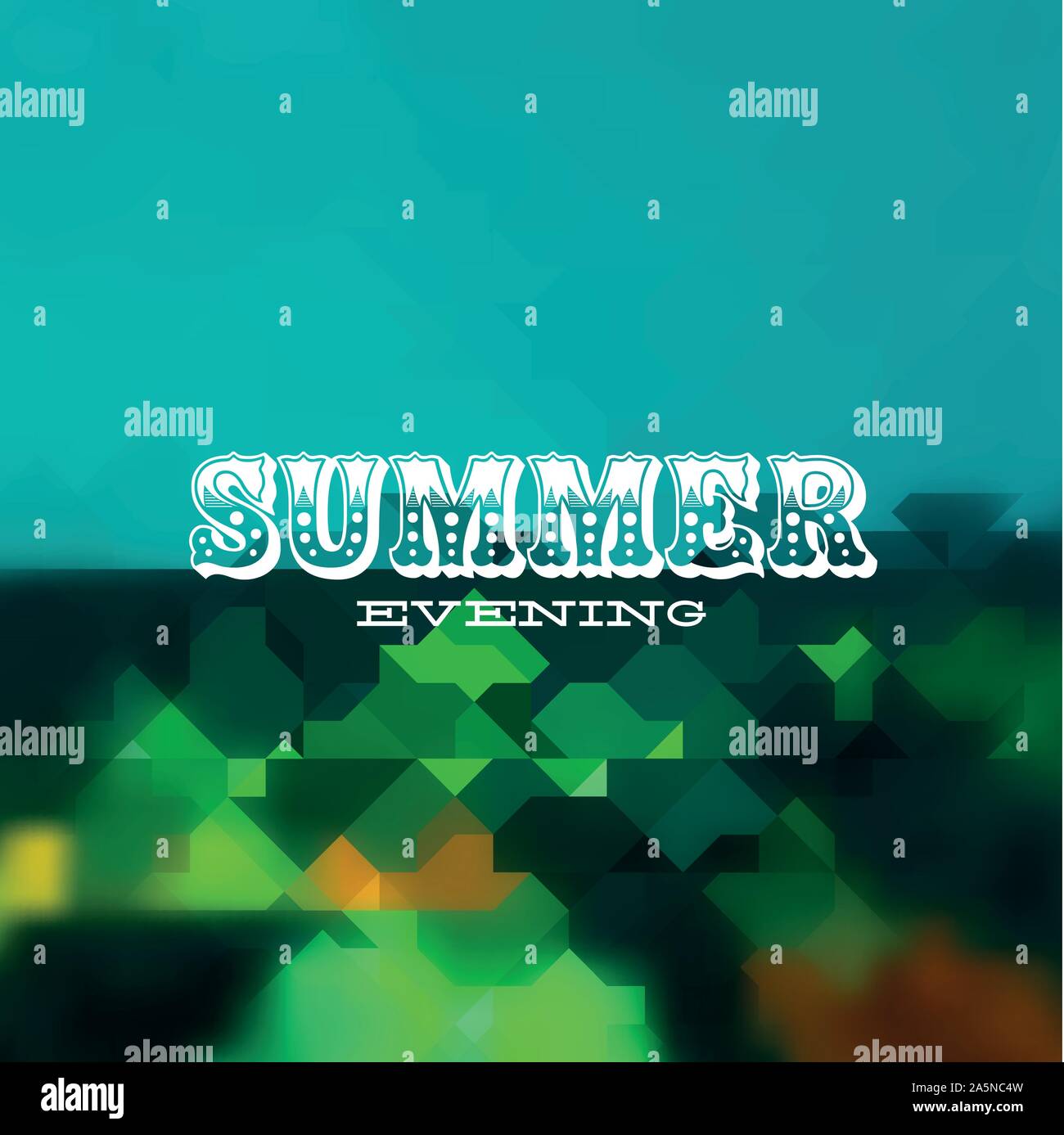Summer card blue water Stock Vector Images - Alamy
