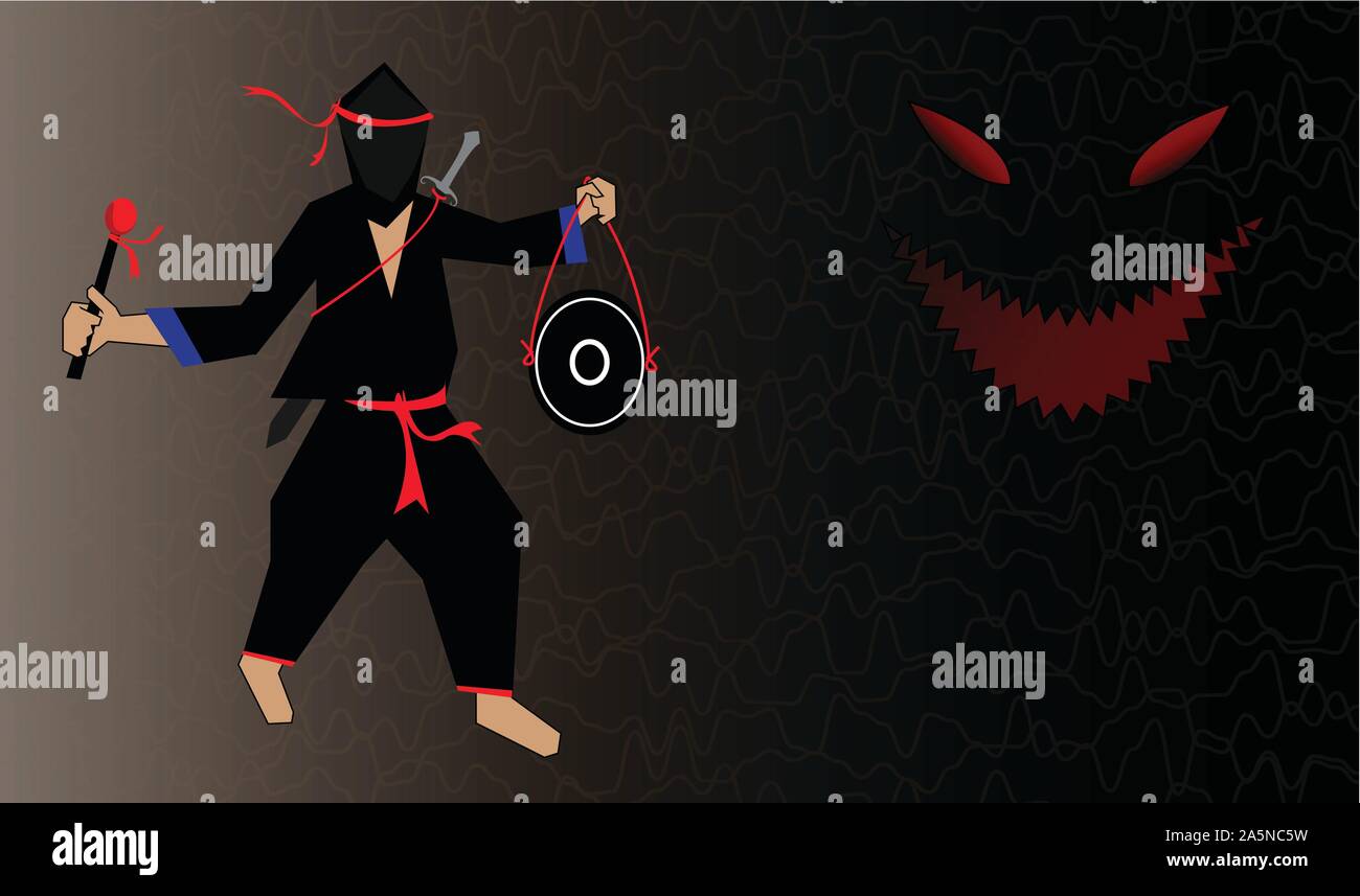 hmong shaman kill the ghost, vector draw, Hmong Religion Stock Vector ...