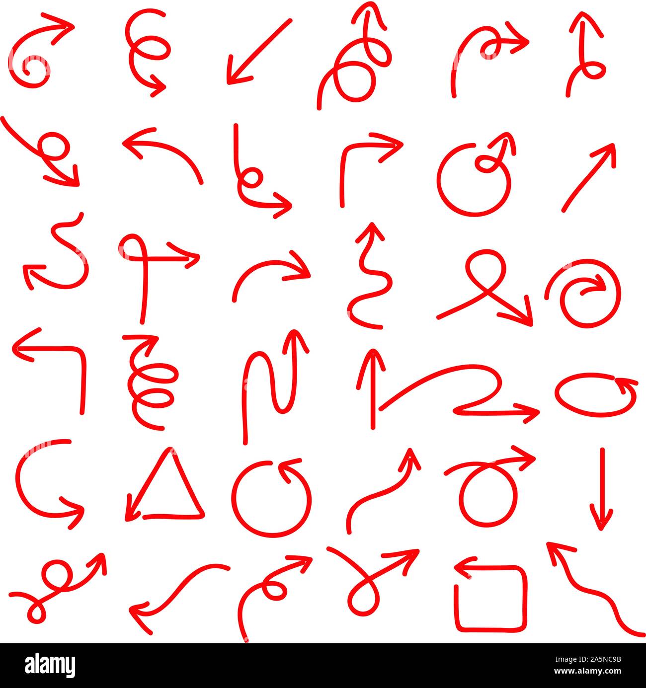 Black line magic arrow icon Cut Out Stock Images & Pictures - Alamy