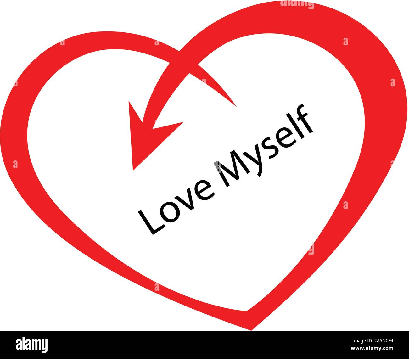 love my self sign concept, vector symbol Stock Vector Image & Art - Alamy