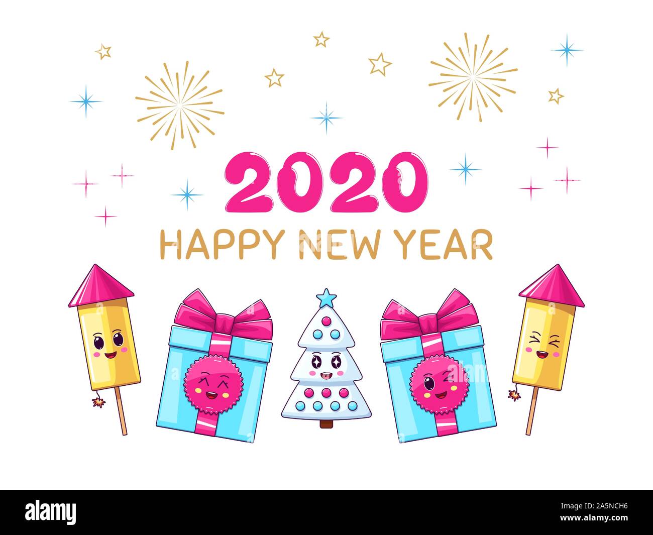 Cartoon firework Cut Out Stock Images & Pictures - Alamy