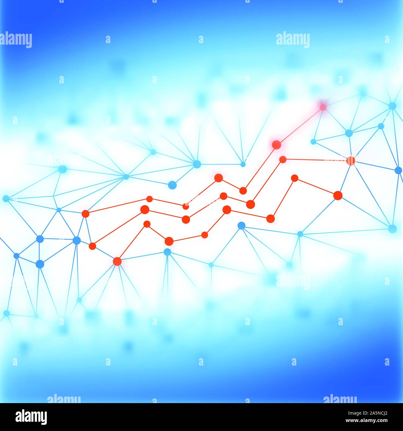Abstract blurred infographic with connected lines Stock Vector Image ...