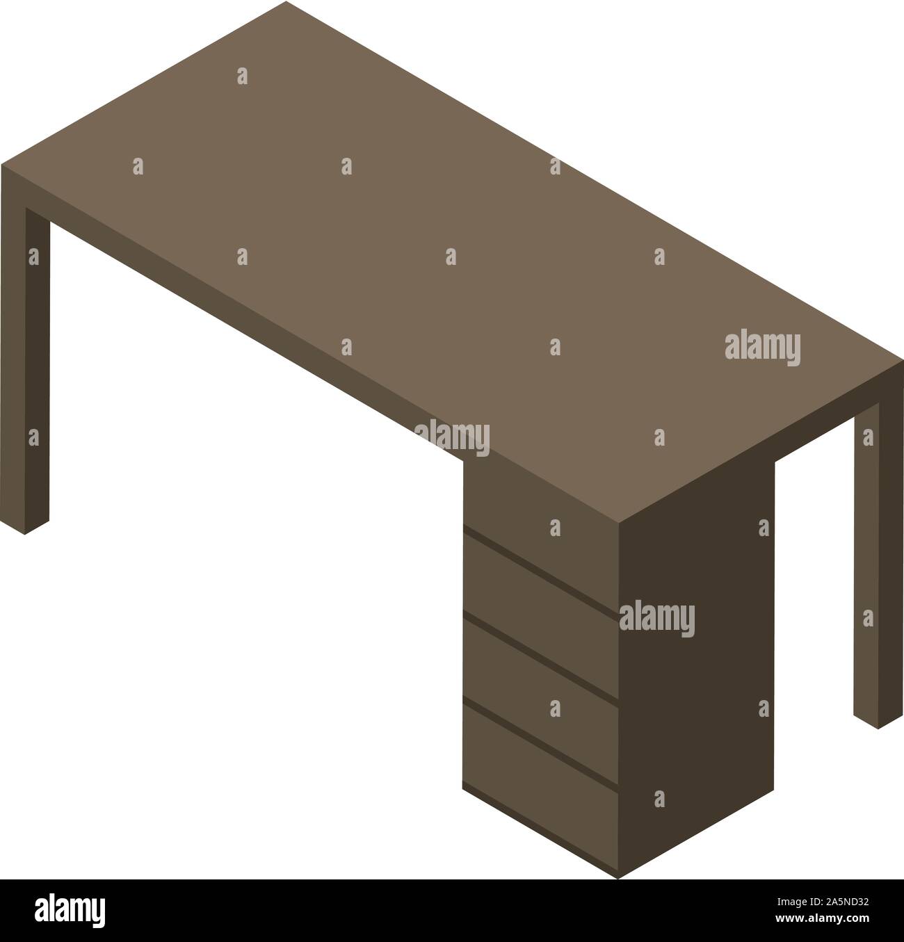 Office desktop icon, isometric style Stock Vector Image & Art - Alamy