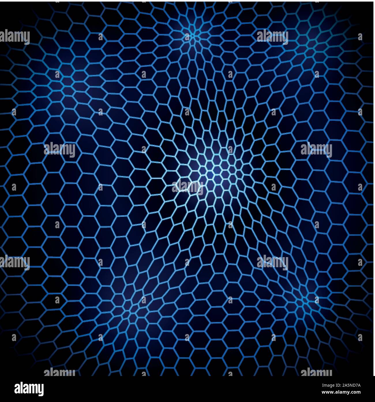 Abstract wavy net with hex cells Stock Vector Image & Art - Alamy