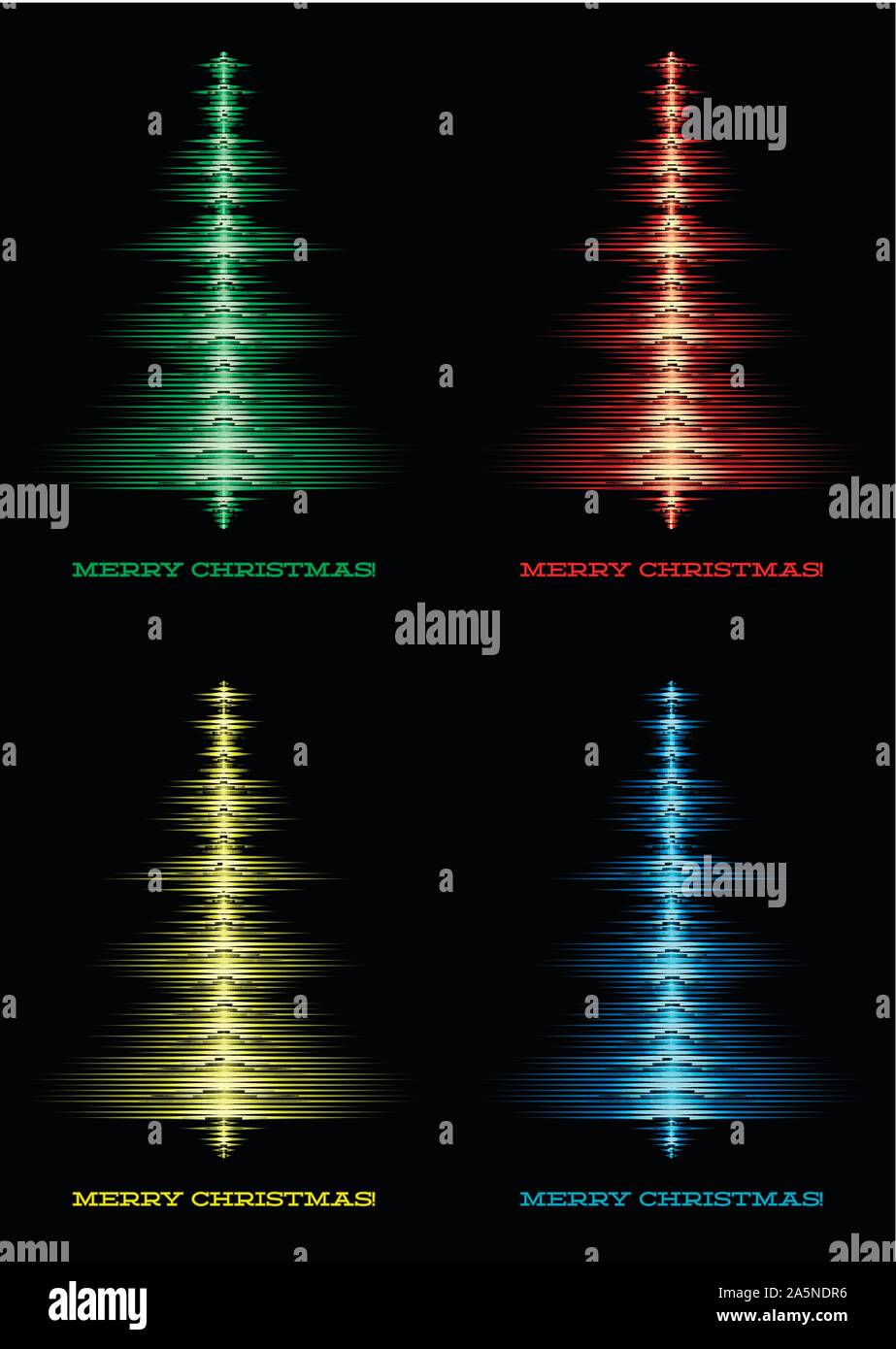 Musical christmas tree set Stock Vector Image & Art - Alamy