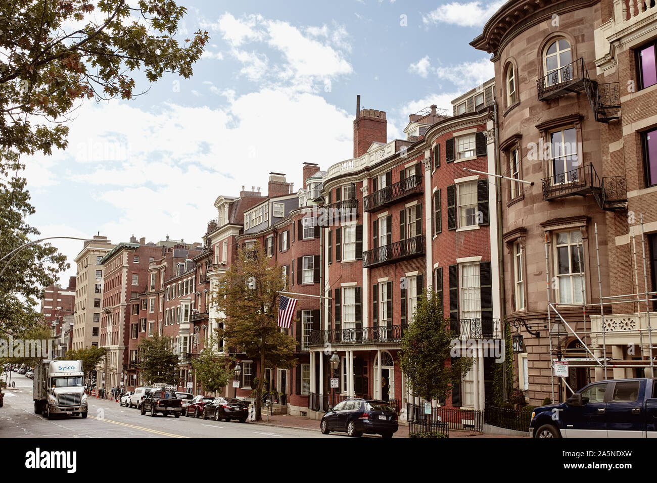 Colonial Brick Building Boston Stock Photos & Colonial Brick Building ...