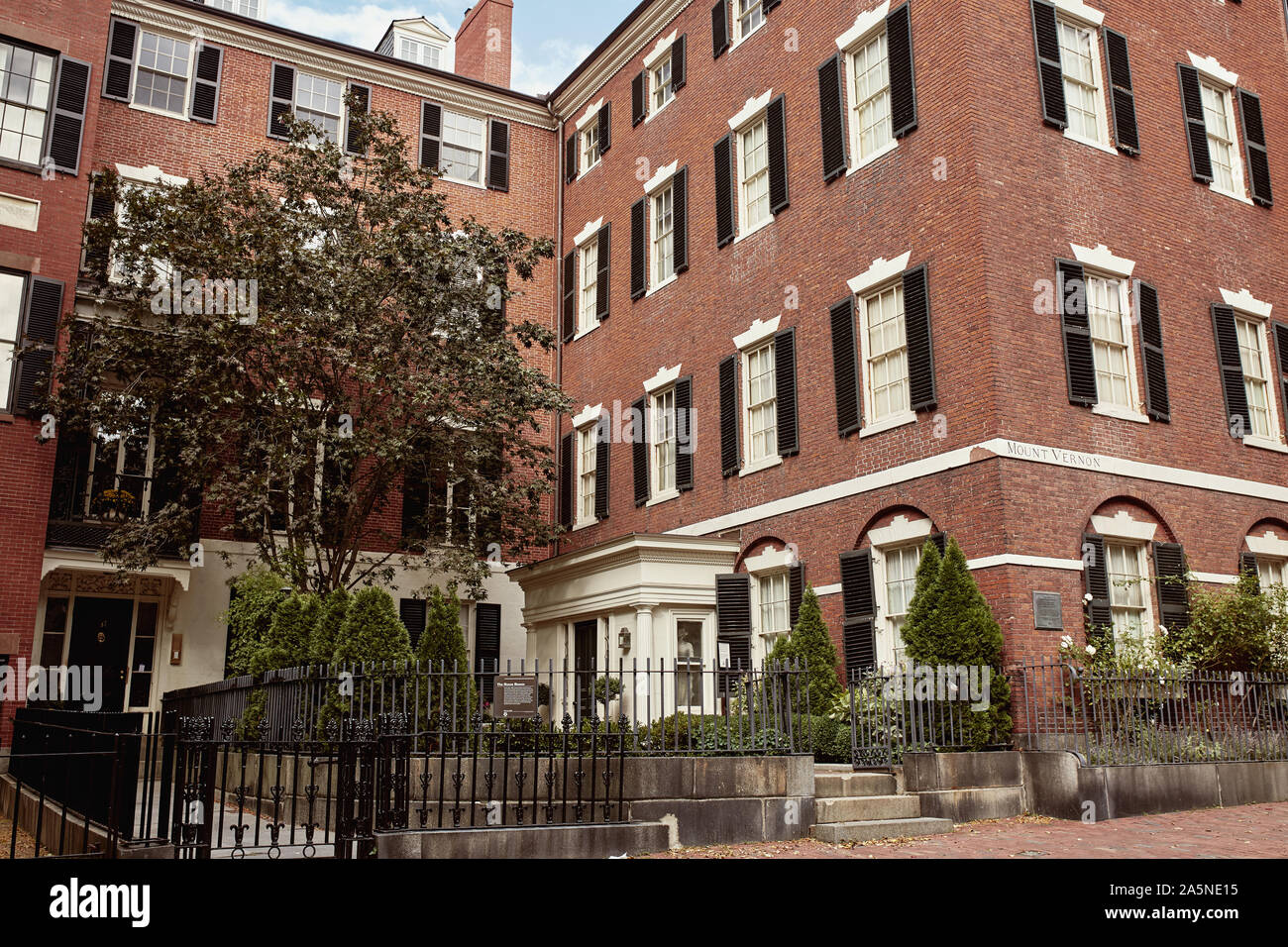 Boston, Massachusetts - October 3rd, 2019: Exterior of Nichols House ...