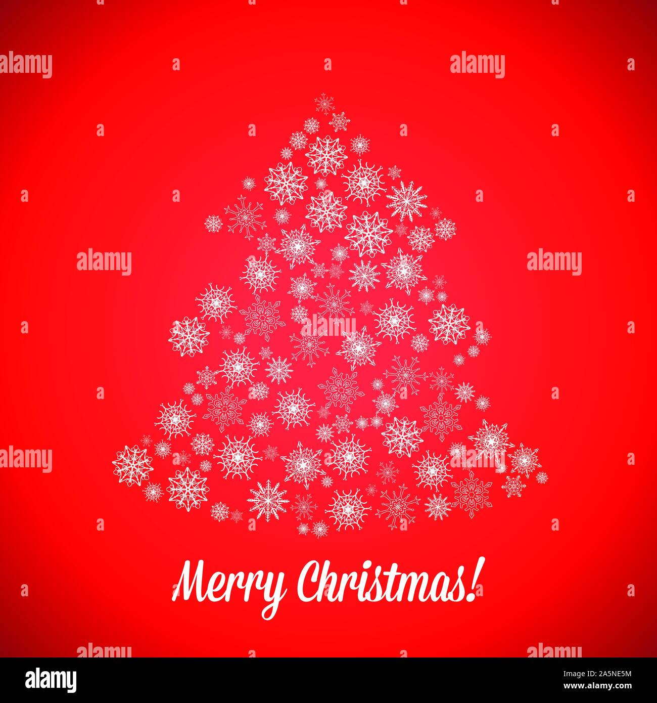 Christmas tree frame made Stock Vector Images - Alamy