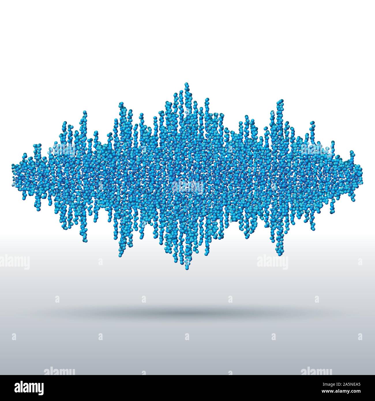 Sound waveform made of chaotic balls Stock Vector Image & Art - Alamy