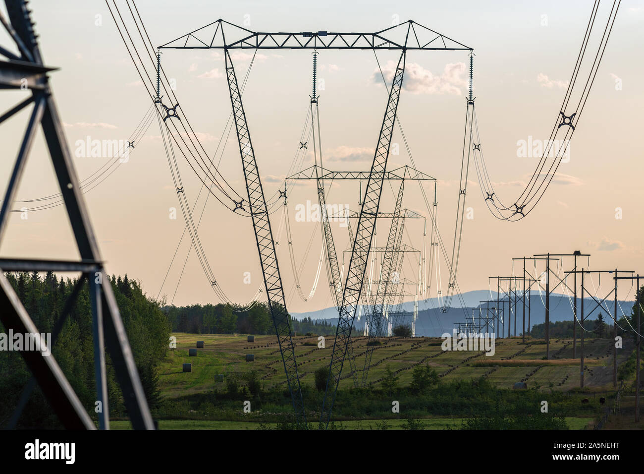 High voltage power lines hi-res stock photography and images - Alamy