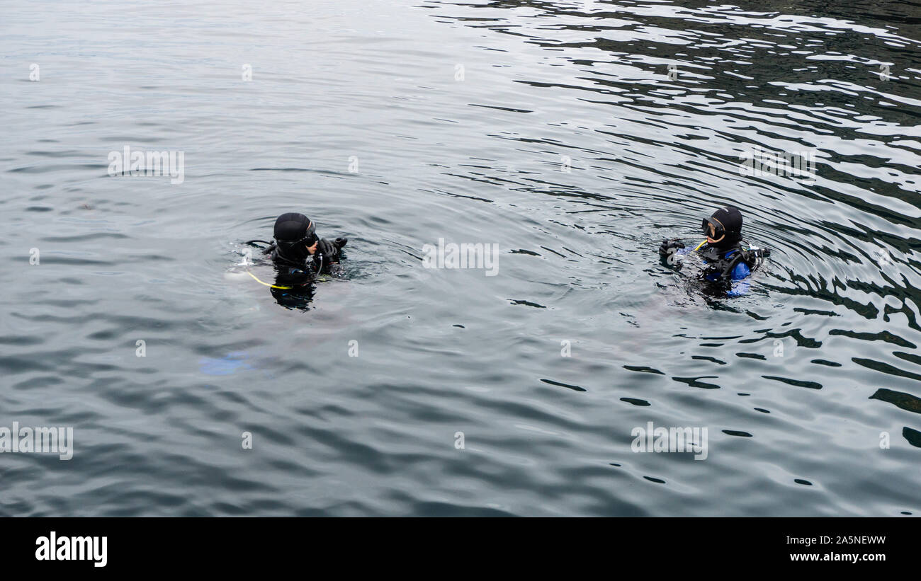 Diving signs surface hi-res stock photography and images - Alamy