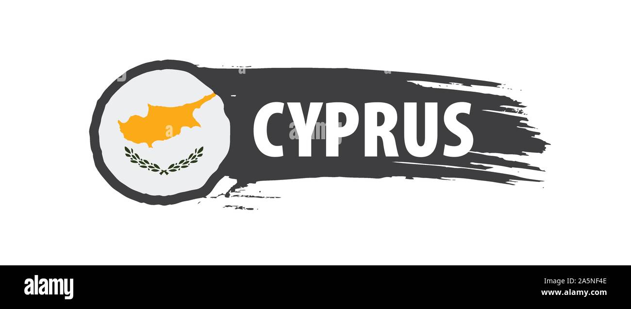 Cyprus flag, vector illustration on a white background Stock Vector ...