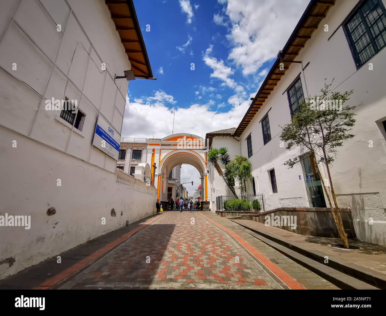 Quito, Ecuador, September 29, 2019: Historic centre of Quito, Ecuador ...