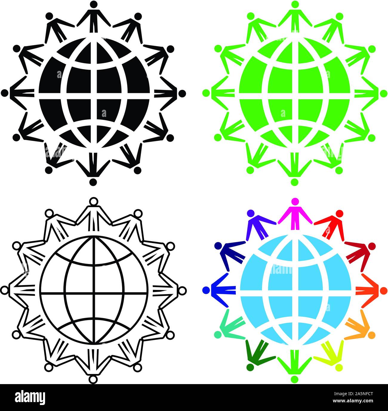 people around the world concept, icon set Stock Vector Image & Art - Alamy