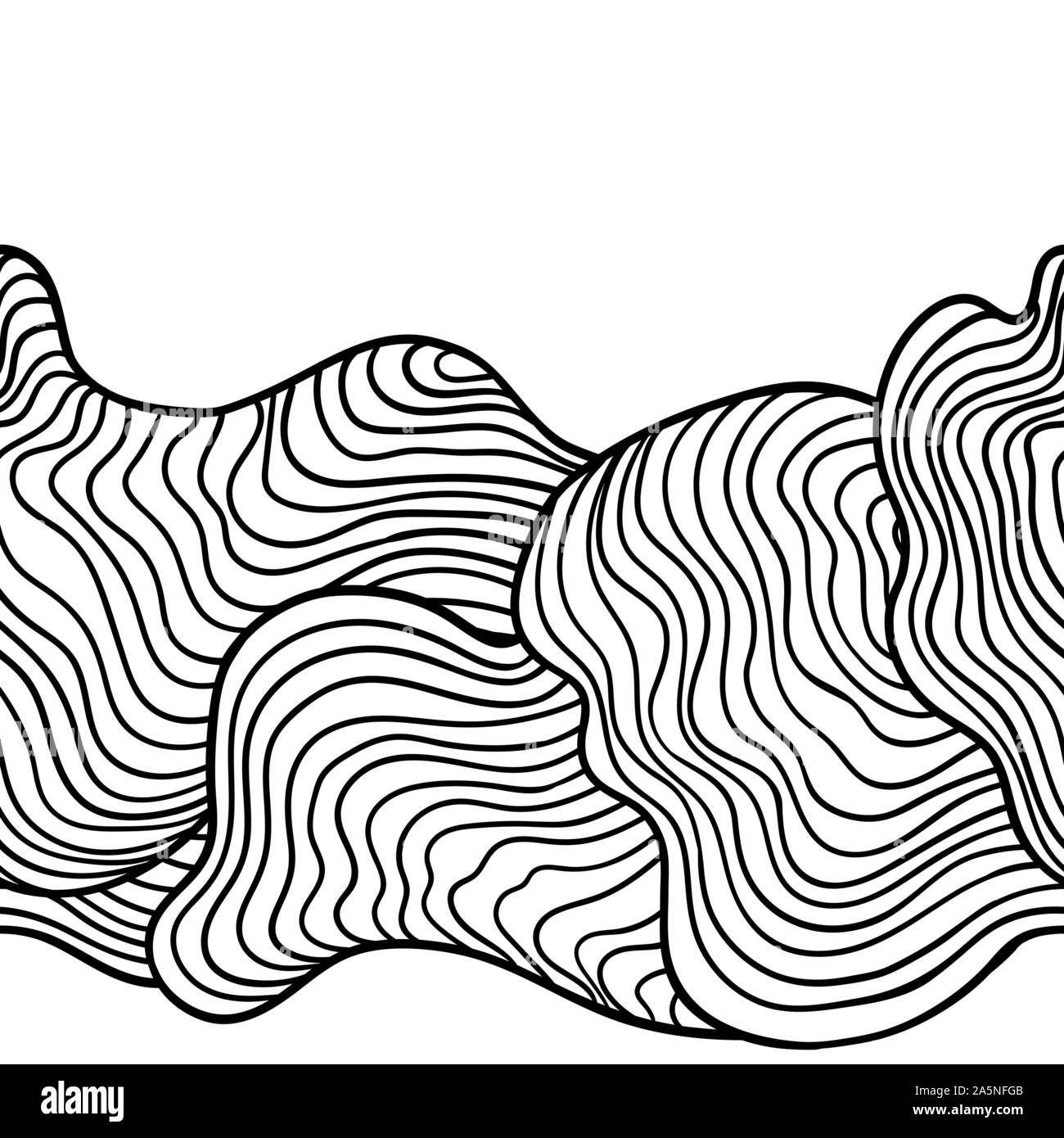 Seamless repeating pattern sea Black and White Stock Photos & Images ...