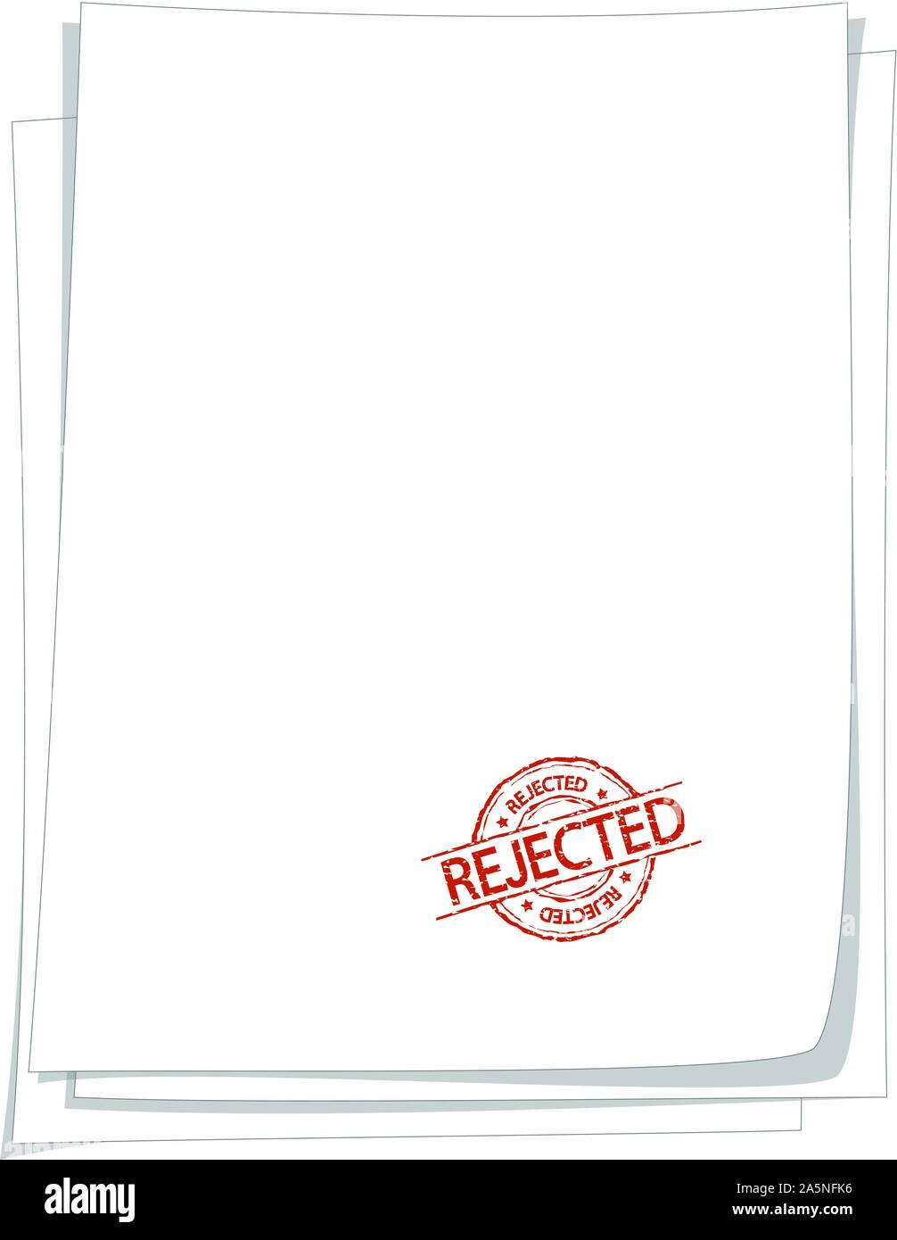 rejected stamp on blank paper Stock Vector Image & Art - Alamy