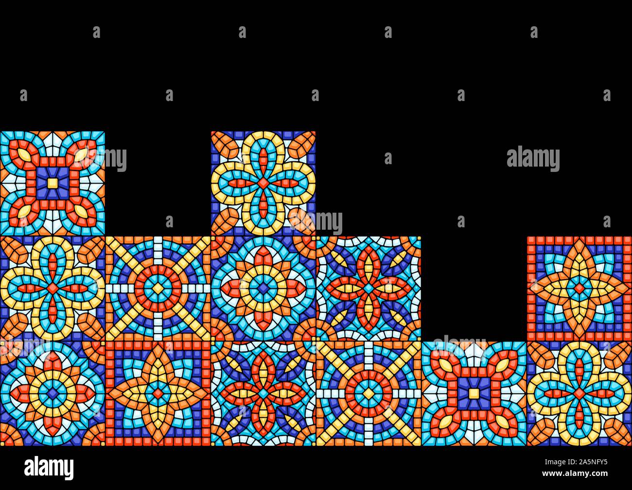 Ancient mosaic ceramic tile pattern Stock Vector Image & Art - Alamy